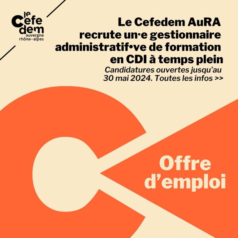 Le Cefedem AURA recrute son/sa gestionnaire administratif·ve de ...